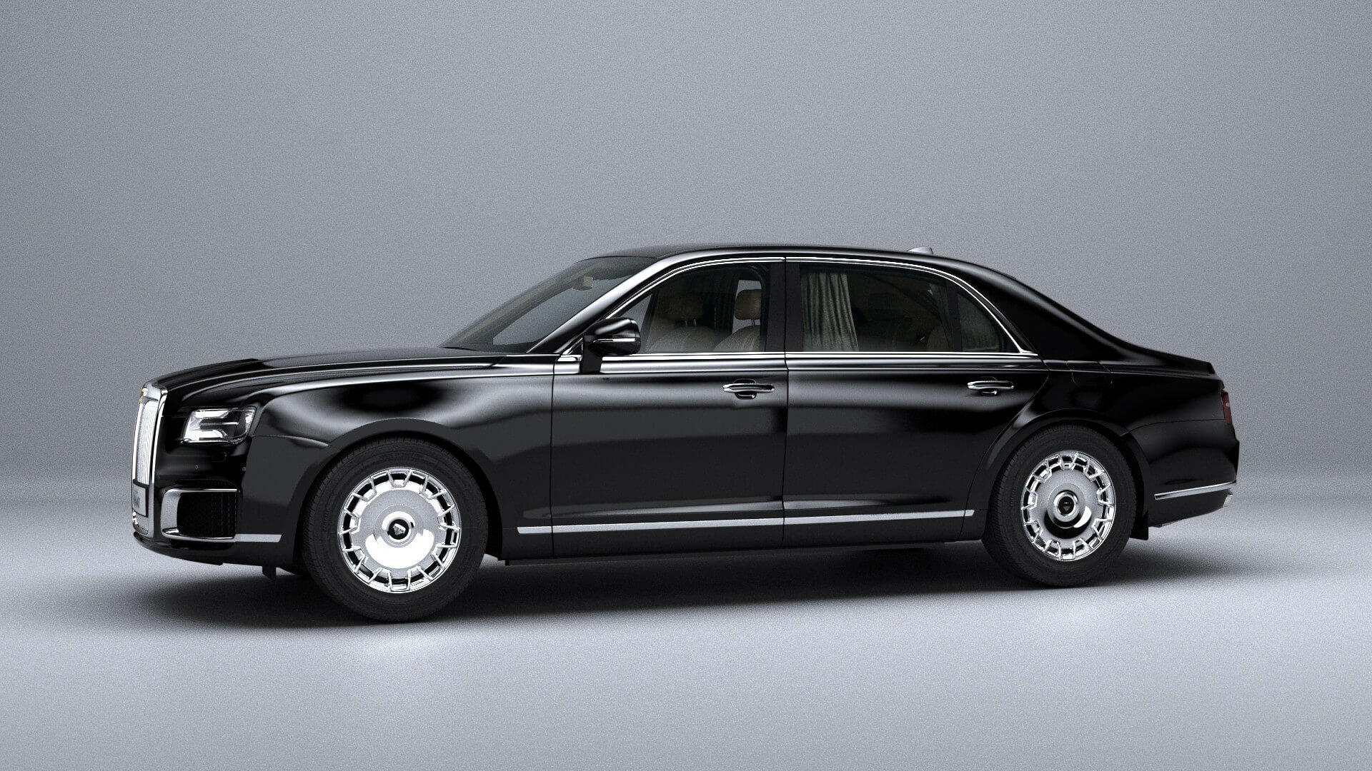 Aurus Senat limousine - 3D Model by citizensnip