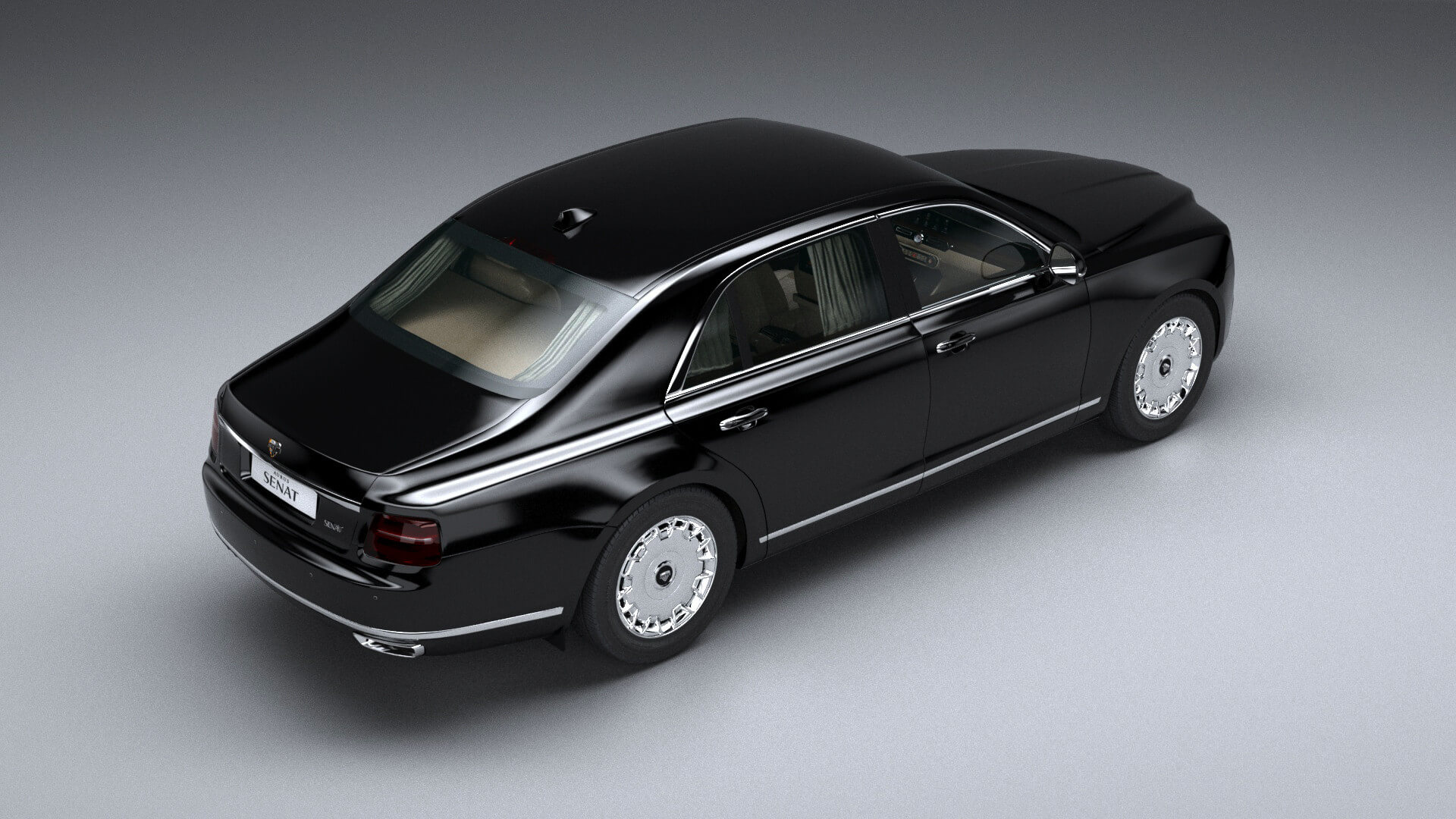 Aurus Senat limousine - 3D Model by citizensnip
