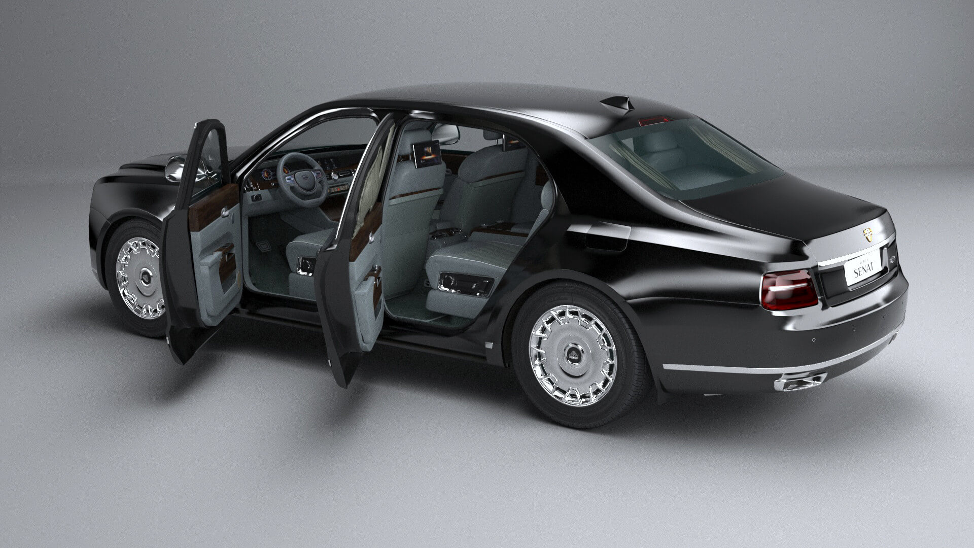 Aurus Senat limousine - 3D Model by citizensnip