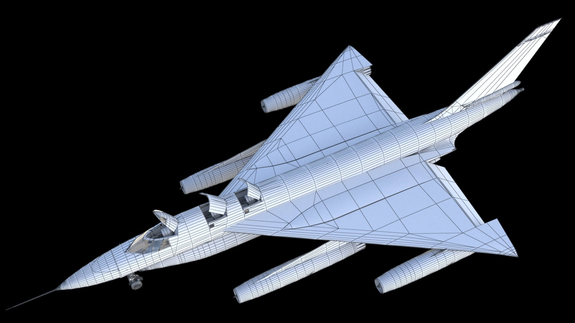 B-58 Hustler Nuclear Bomber 3D Model by citizensnip