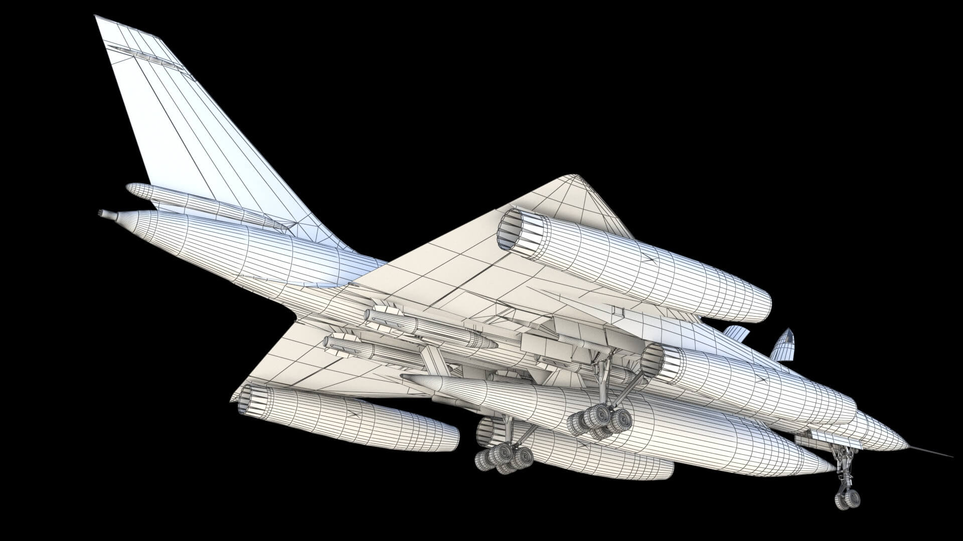 B-58 Hustler Nuclear Bomber 3D Model by citizensnip