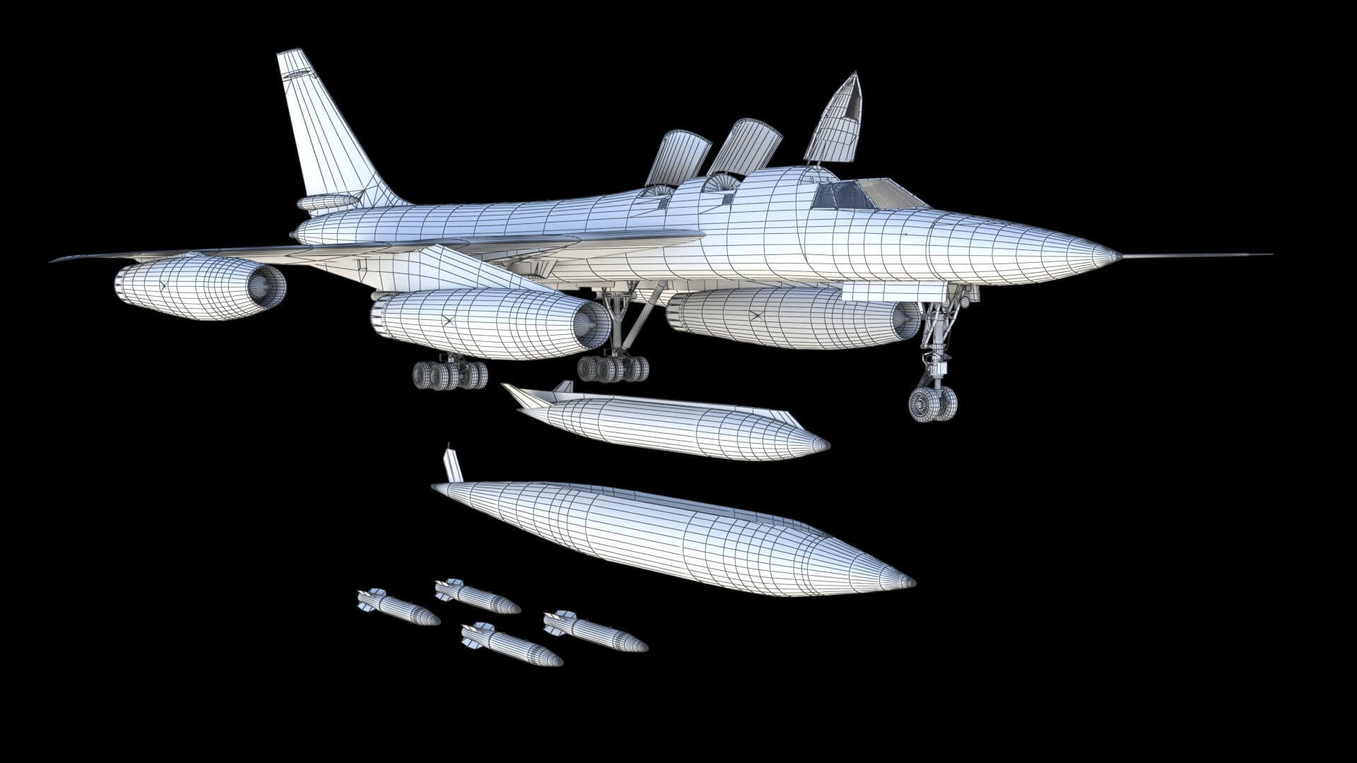 B-58 Hustler Nuclear Bomber 3D Model by citizensnip