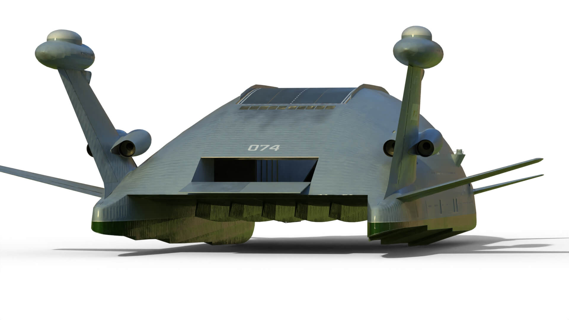 Bartini A-2500 Wig Aircraft Carrier 3D Model by citizensnip