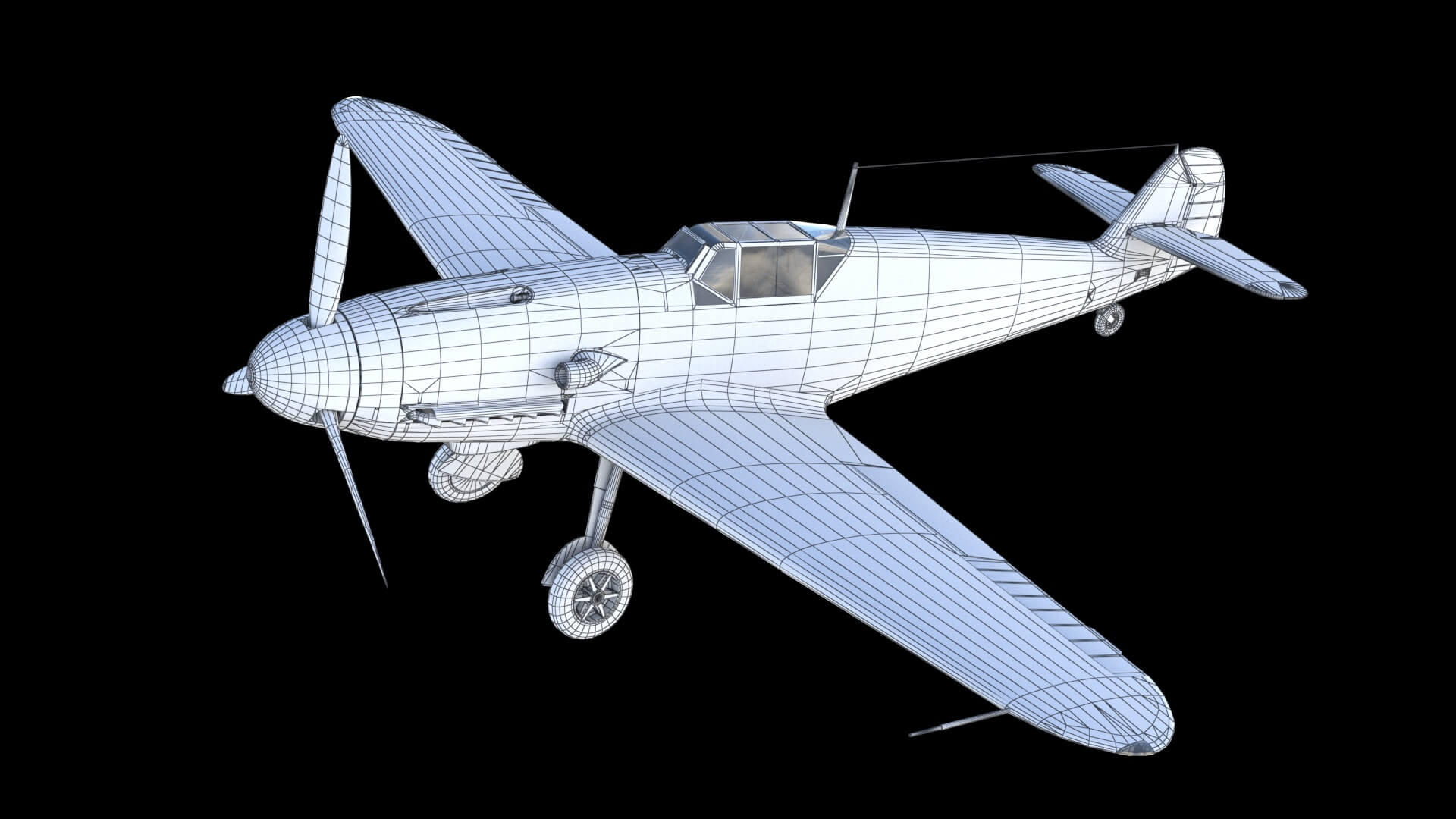 Bf 109 F-2 Messerschmitt 3D Model by citizensnip