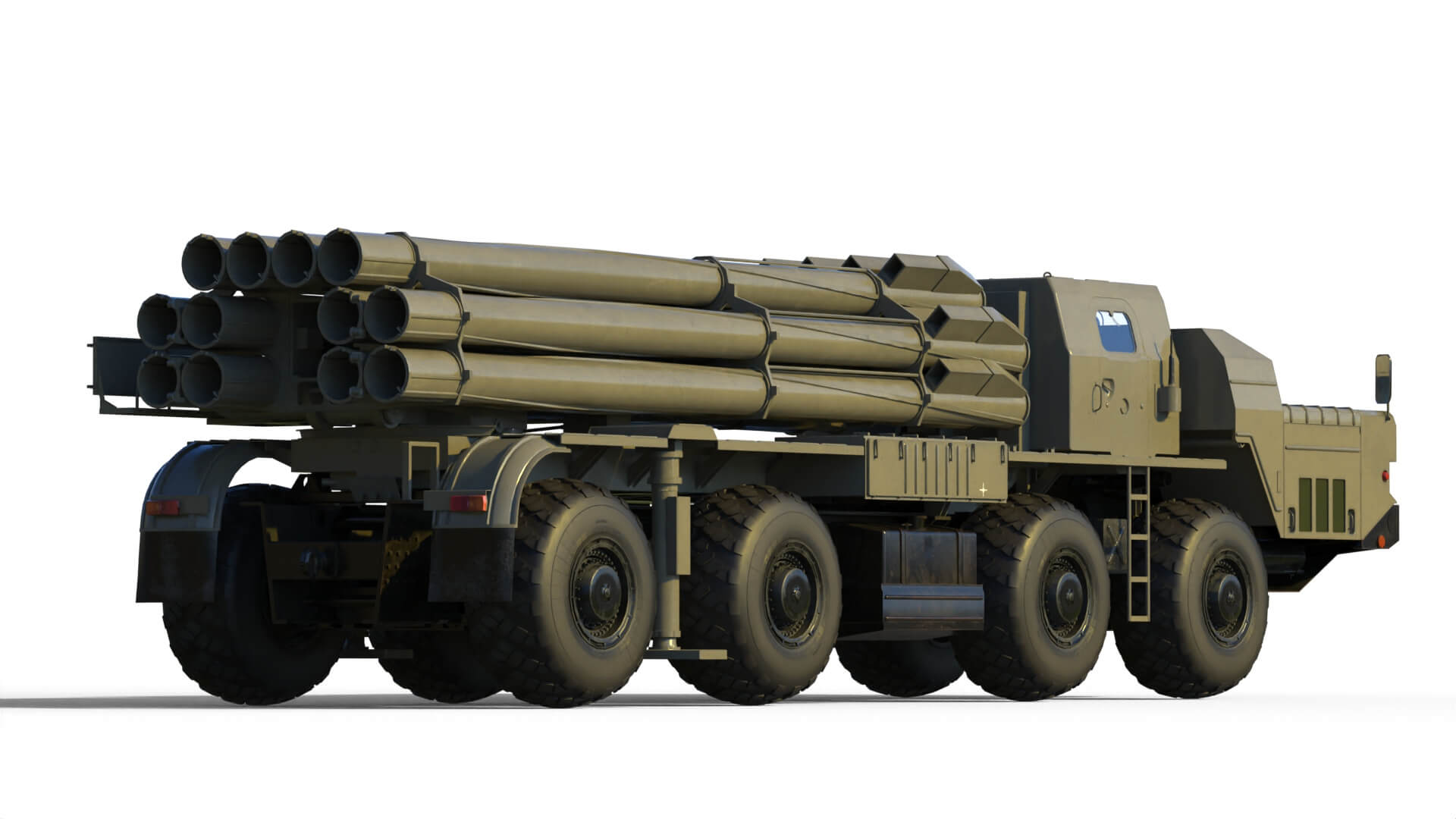 BM-30 Smerch 9A52 Tornado-S 9A54 3D Model by citizensnip