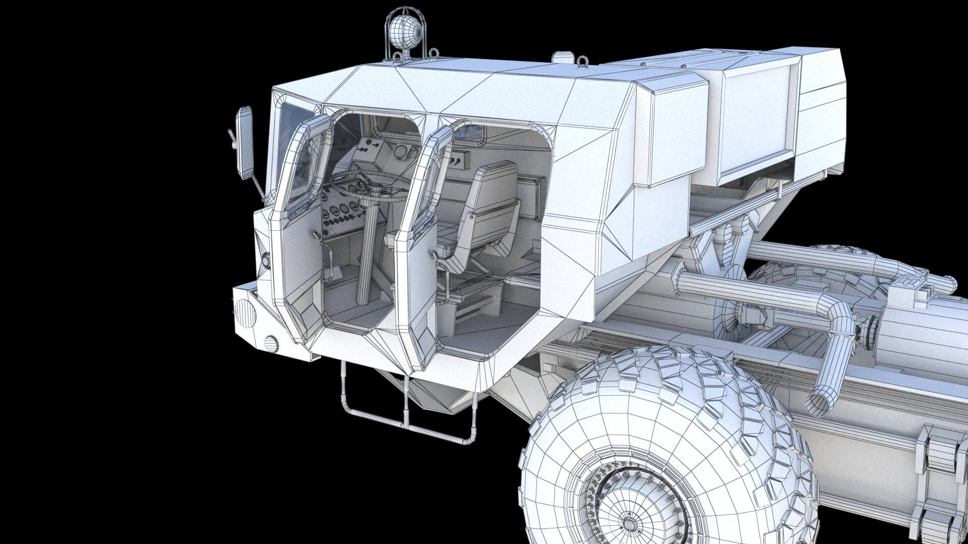 BM-30 Smerch 9A52 Tornado-S 9A54 3D Model by citizensnip