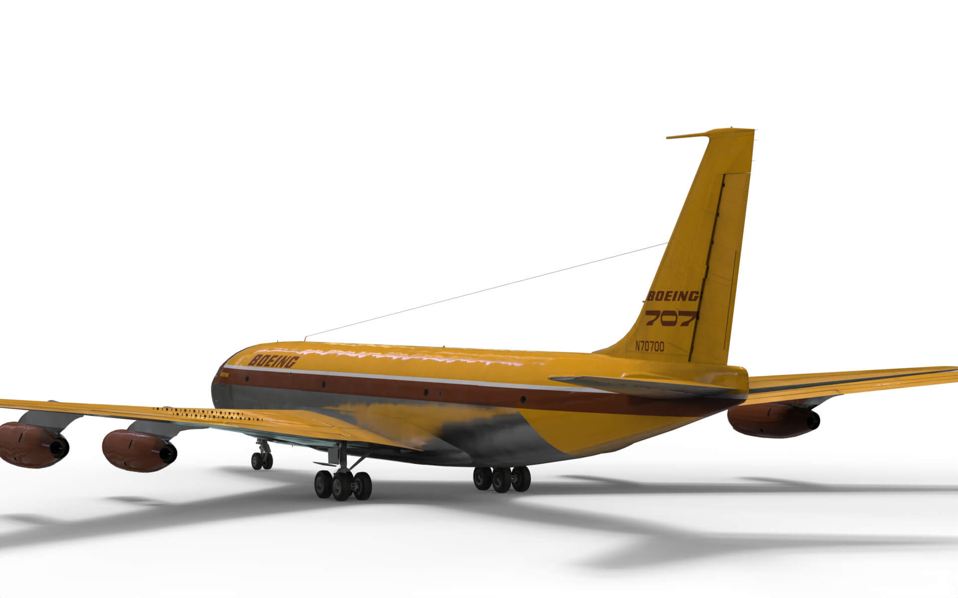 Boeing 367 80 Boeing 707 - 3D Model by citizensnip