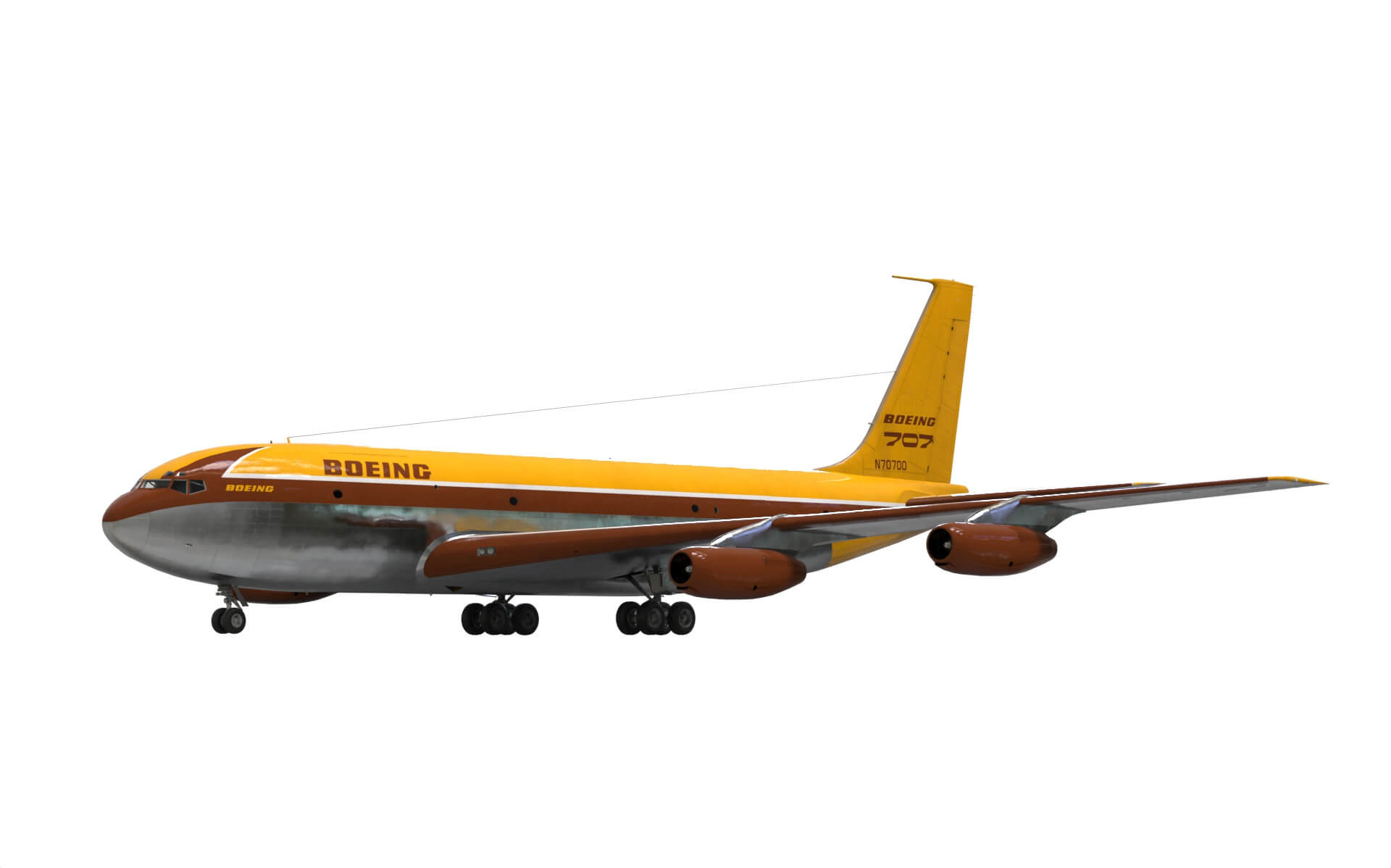 Boeing 367 80 Boeing 707 - 3D Model by citizensnip