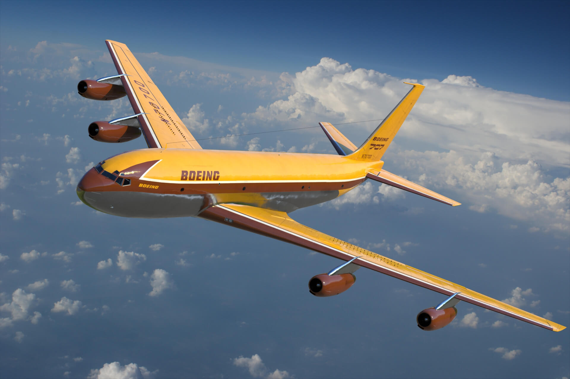 Boeing 367 80 Boeing 707 - 3D Model by citizensnip