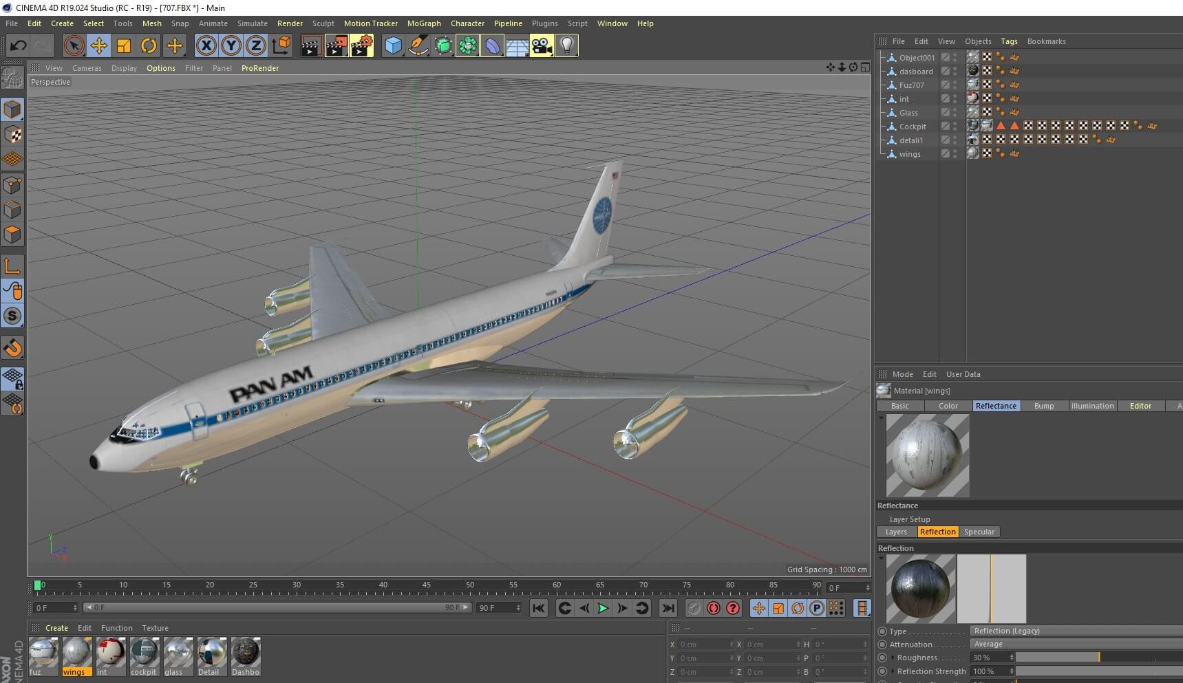 Boeing 707 - 3D Model by citizensnip
