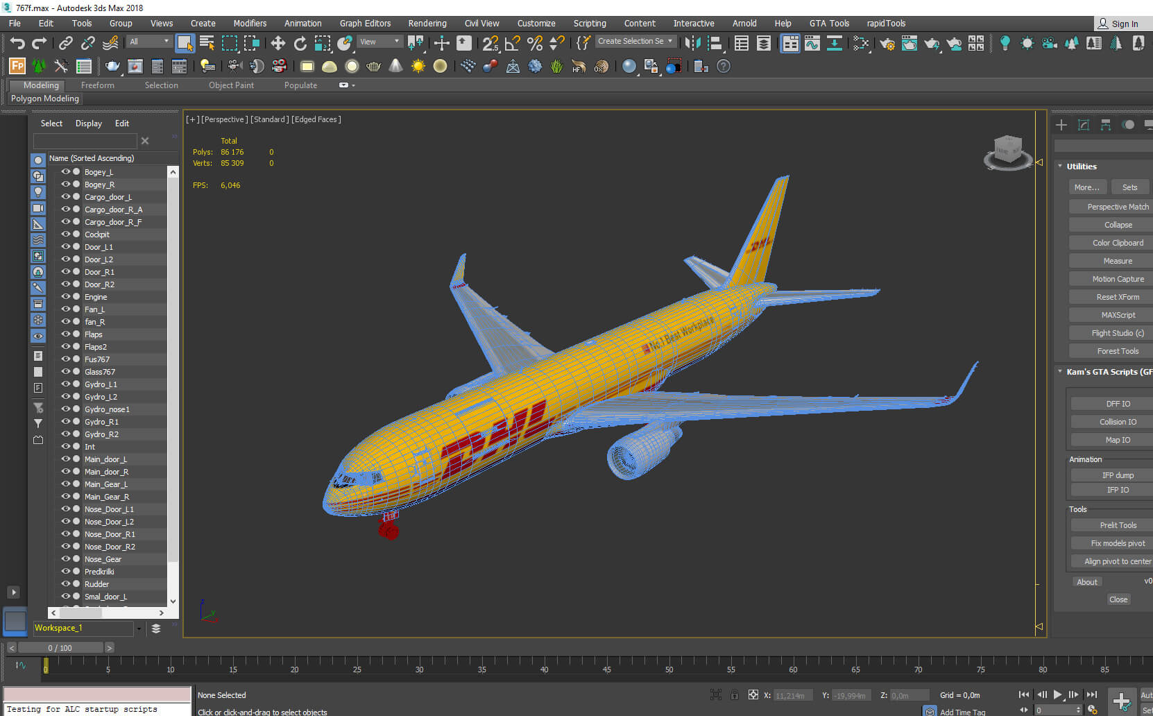 Boeing 767 300 Freighter - 3D Model by citizensnip