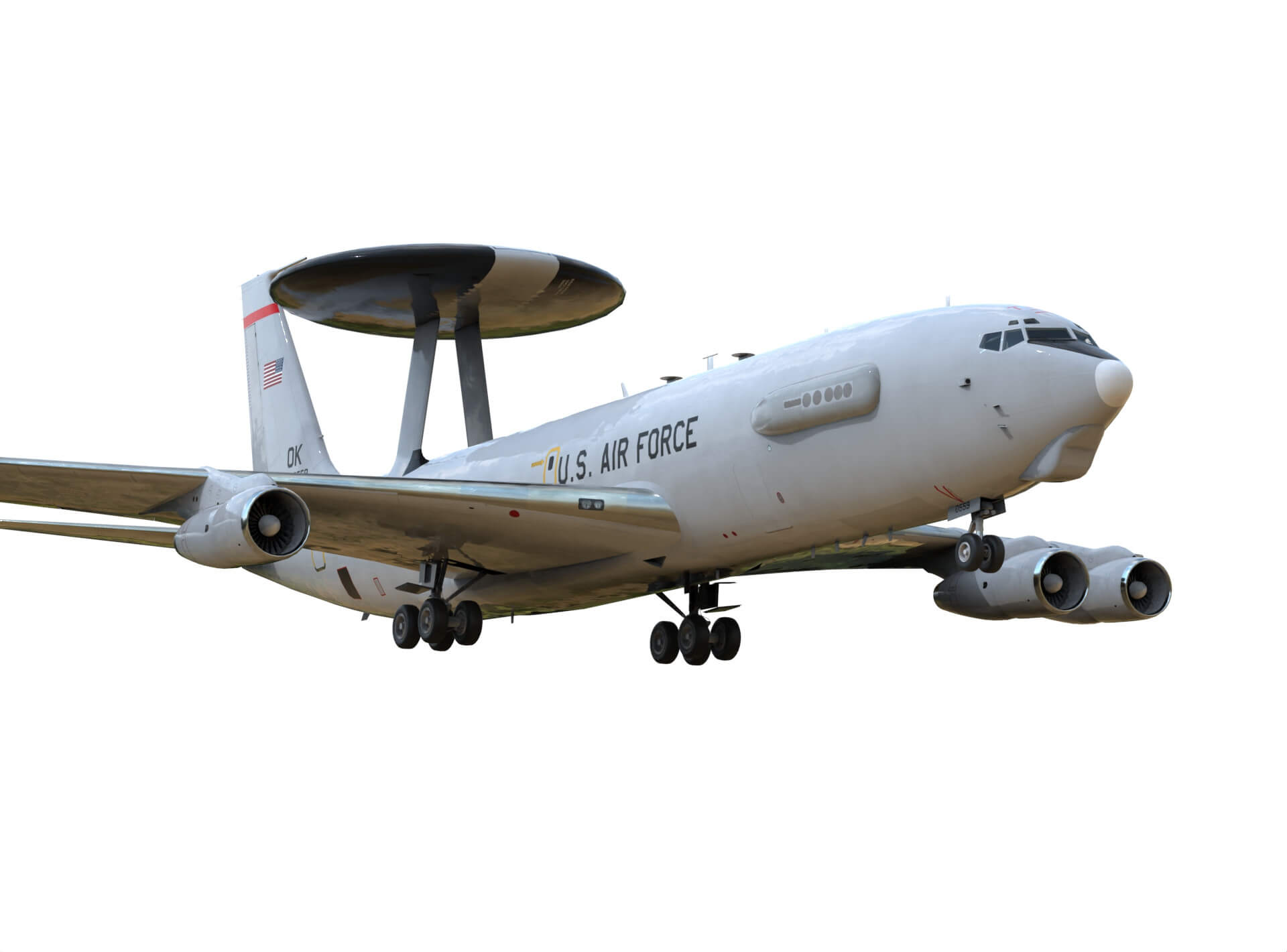 Boeing E-3 Sentry AWACS 3D Model by citizensnip