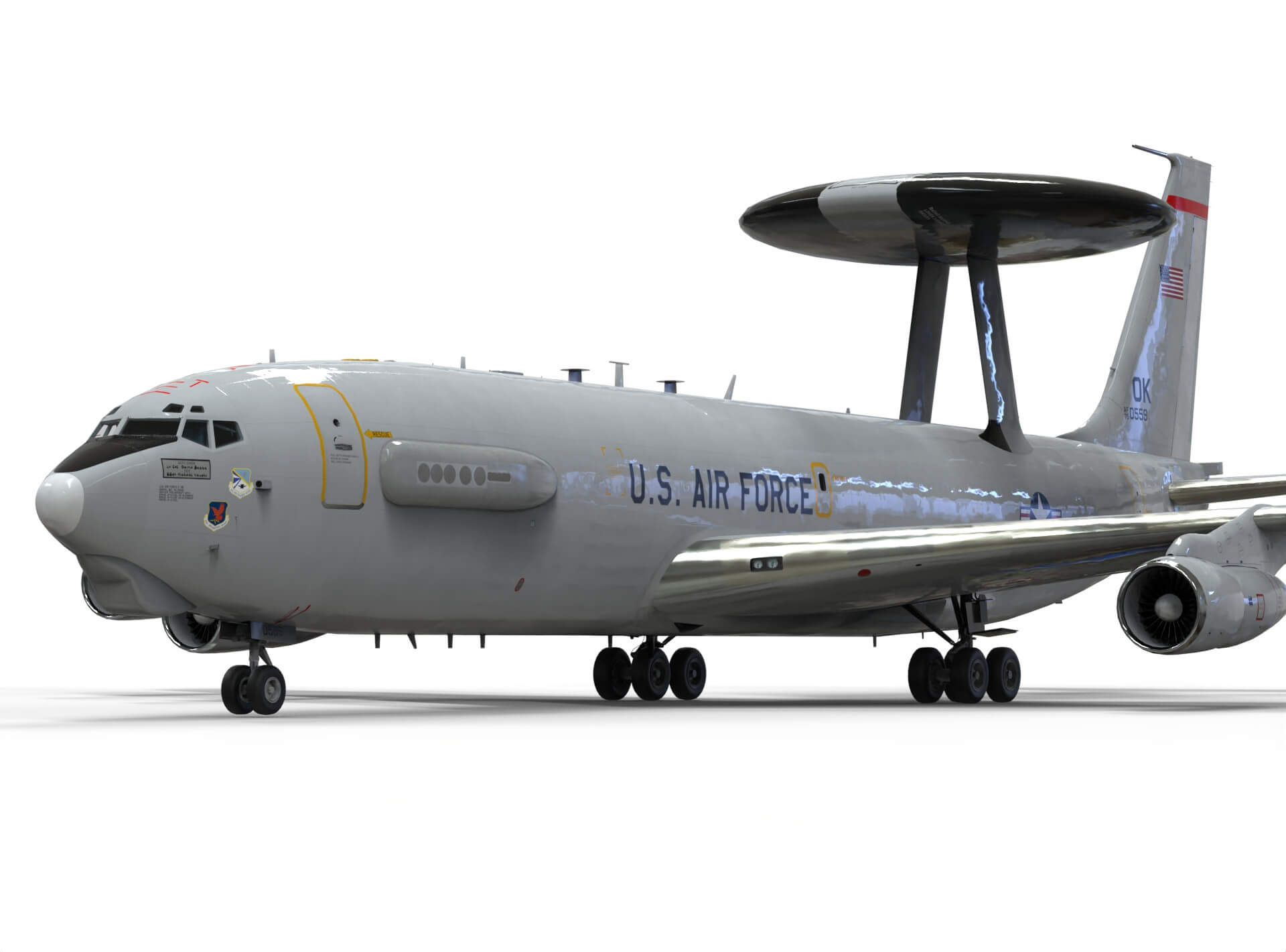 Boeing E-3 Sentry AWACS 3D Model by citizensnip
