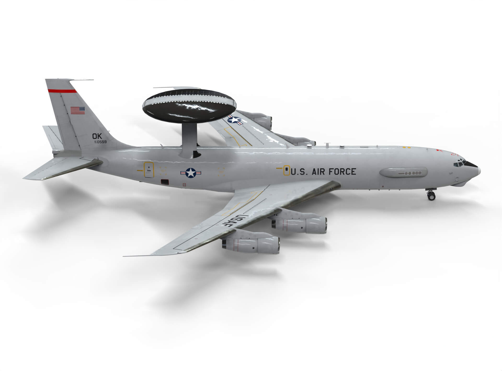 Boeing E-3 Sentry AWACS 3D Model by citizensnip