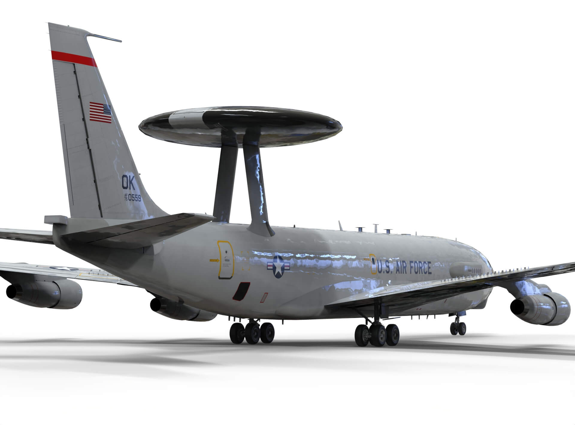 Boeing E-3 Sentry AWACS 3D Model by citizensnip