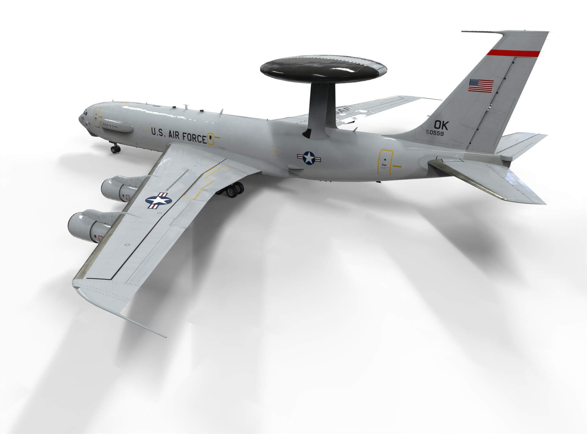 Boeing E-3 Sentry AWACS 3D Model by citizensnip