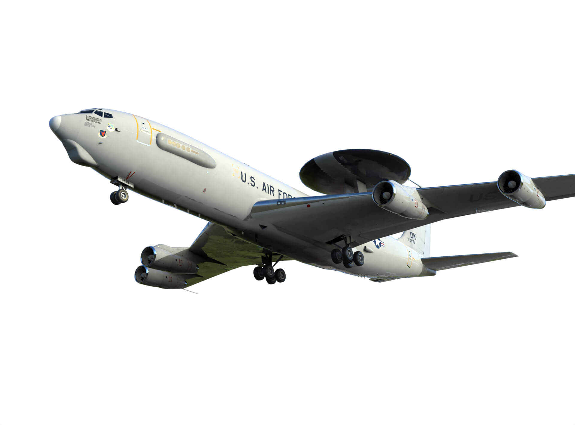 Boeing E-3 Sentry AWACS 3D Model by citizensnip
