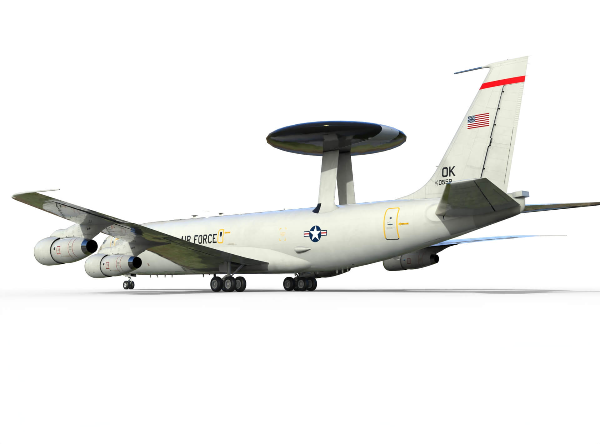 Boeing E-3 Sentry AWACS 3D Model by citizensnip