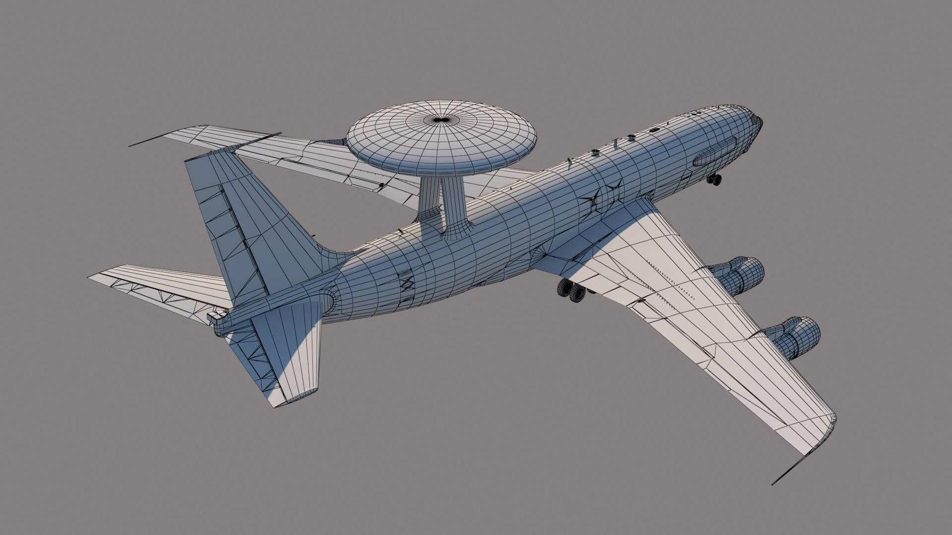 Boeing E-3 Sentry AWACS 3D Model by citizensnip
