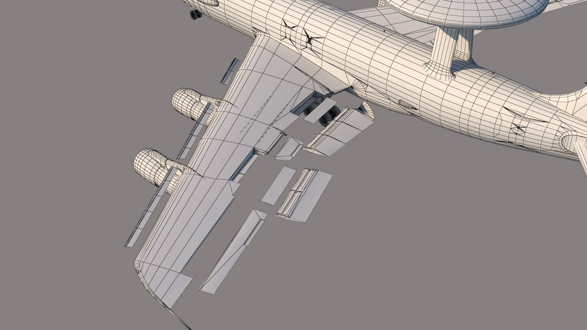 Boeing E-3 Sentry AWACS 3D Model by citizensnip