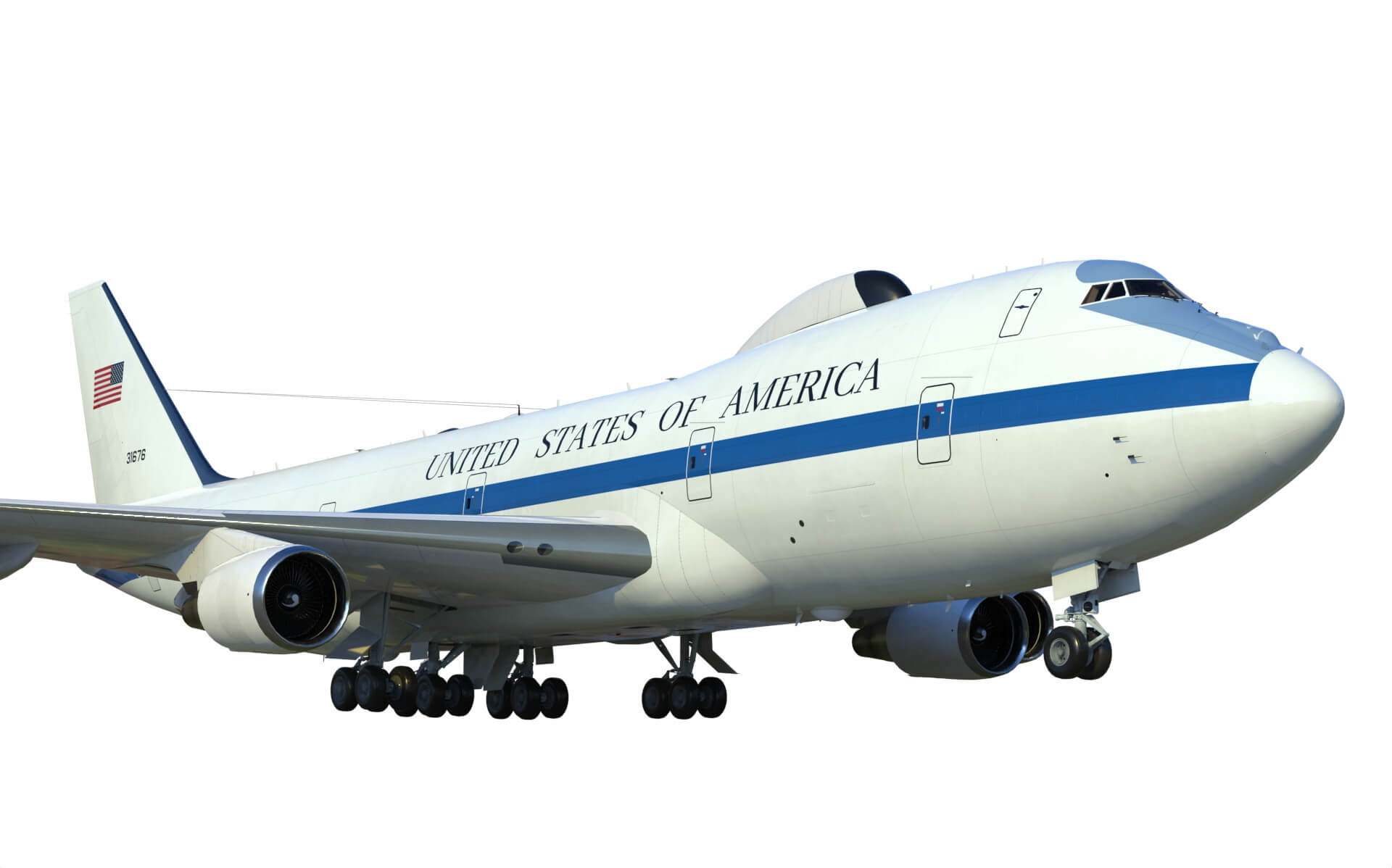Boeing E-4 Advanced Airborne Command Post 3D Model by citizensnip