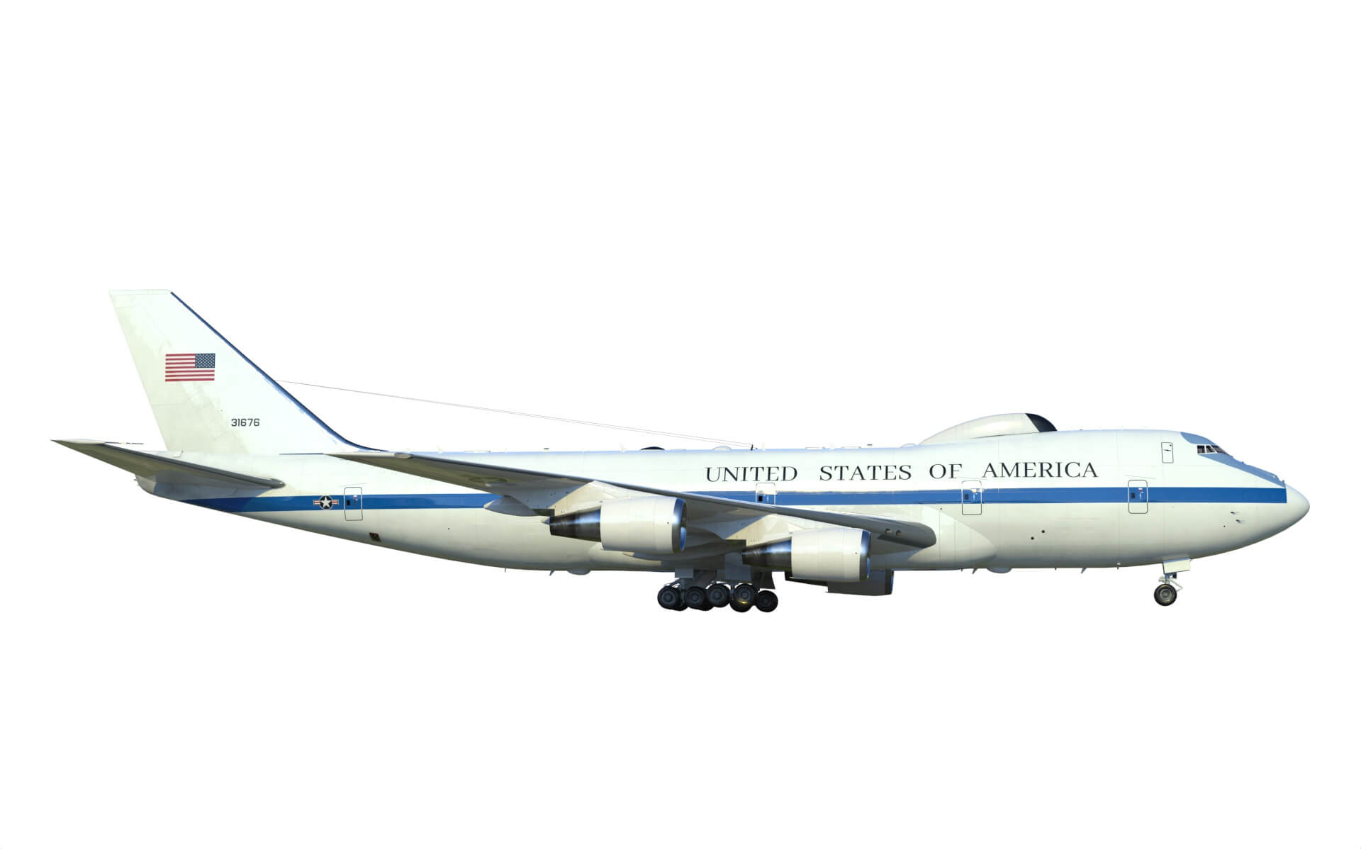 Boeing E-4 Advanced Airborne Command Post 3D Model by citizensnip