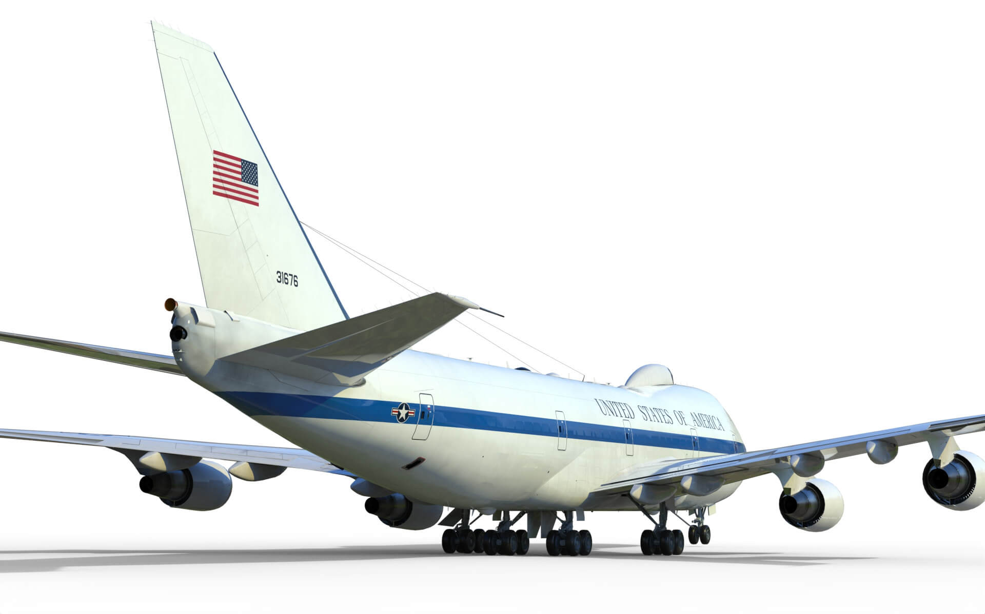 Boeing E-4 Advanced Airborne Command Post 3D Model by citizensnip