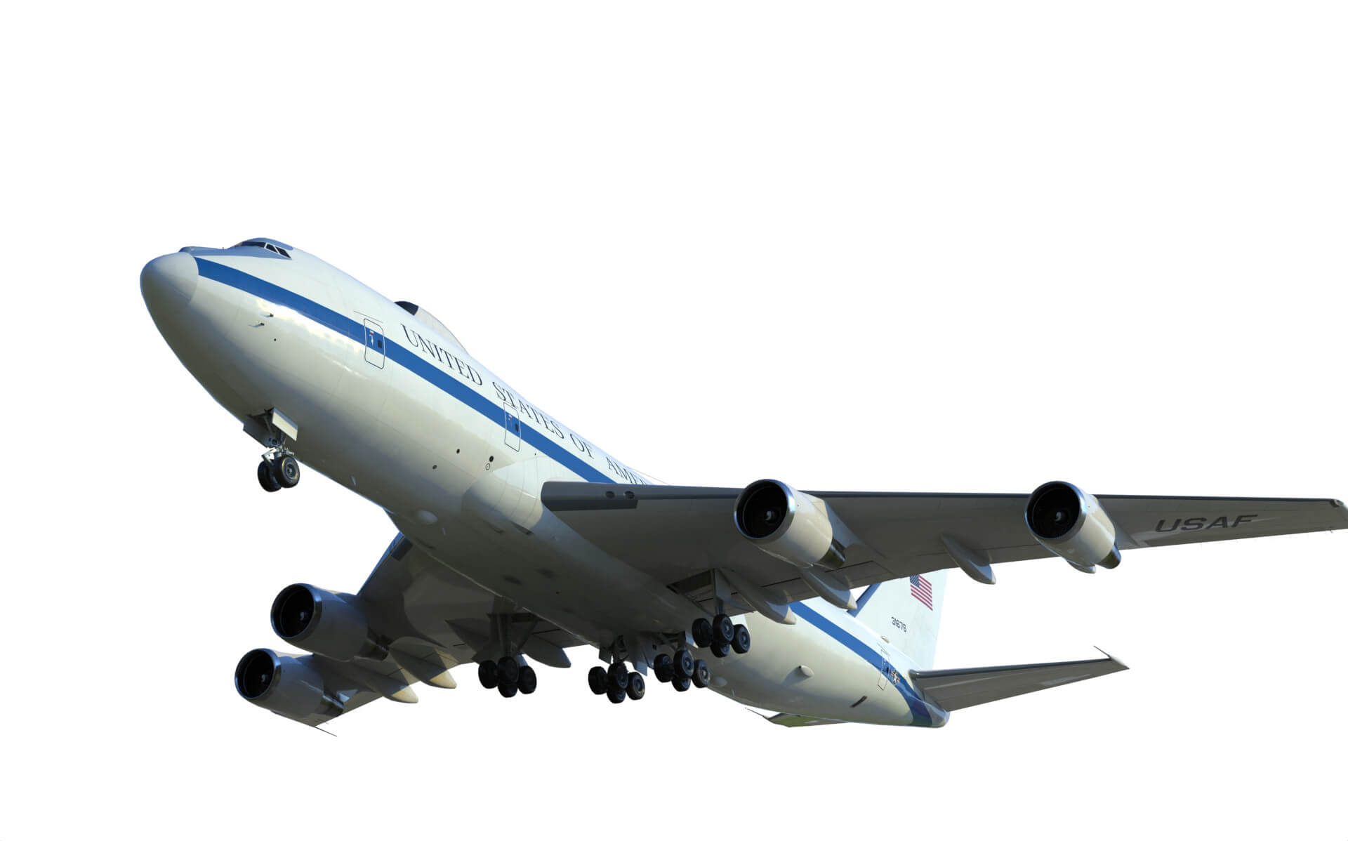 Boeing E-4 Advanced Airborne Command Post 3D Model by citizensnip