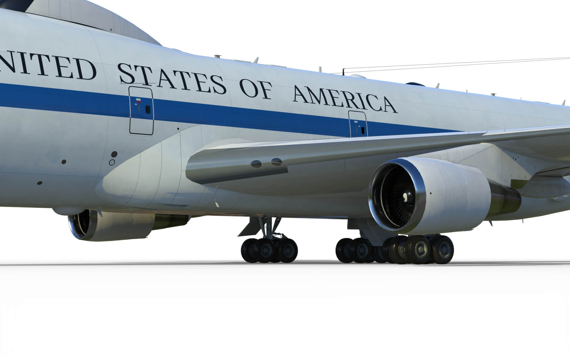 Boeing E-4 Advanced Airborne Command Post 3D Model by citizensnip