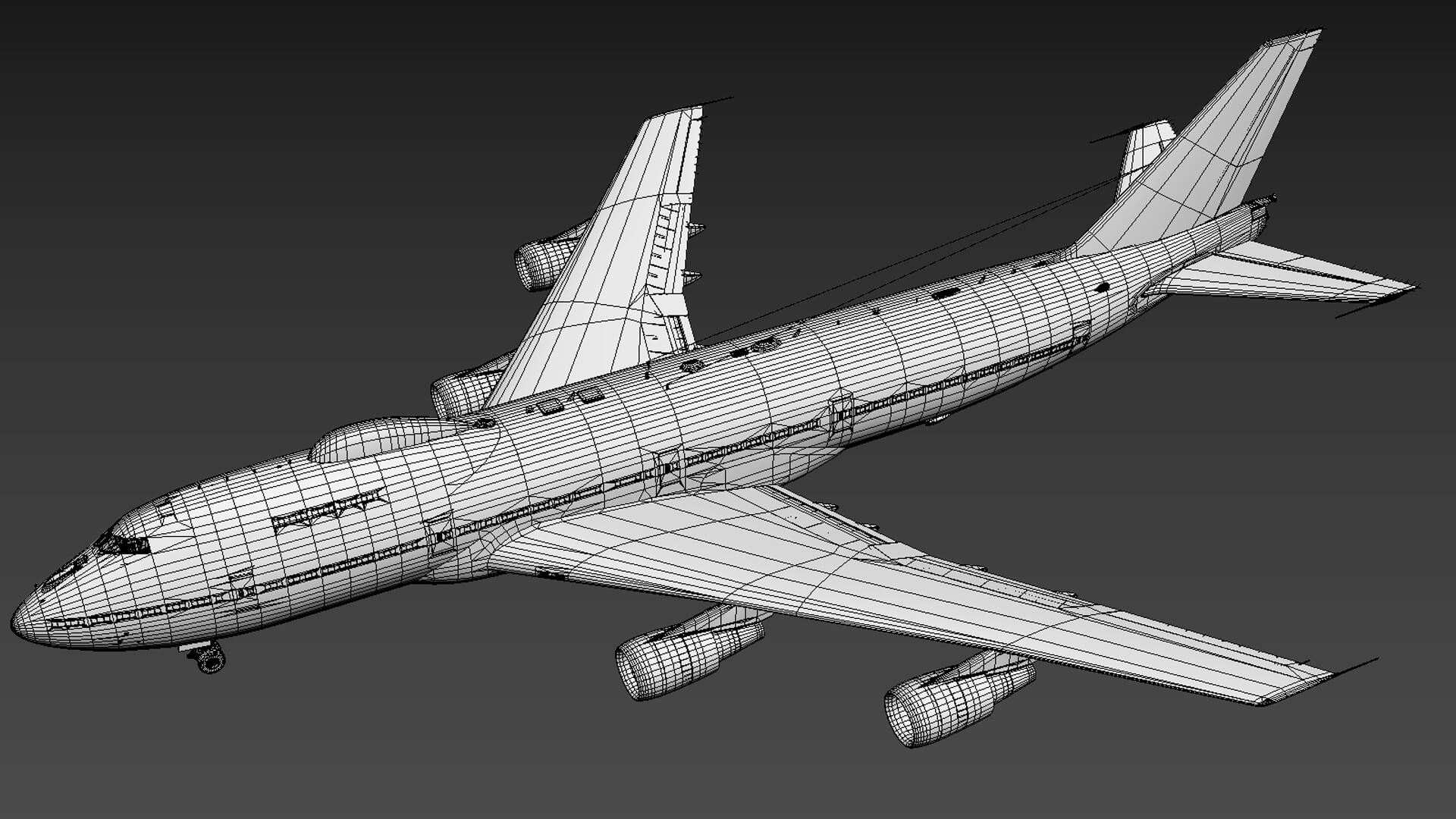 Boeing E-4 Advanced Airborne Command Post 3D Model by citizensnip