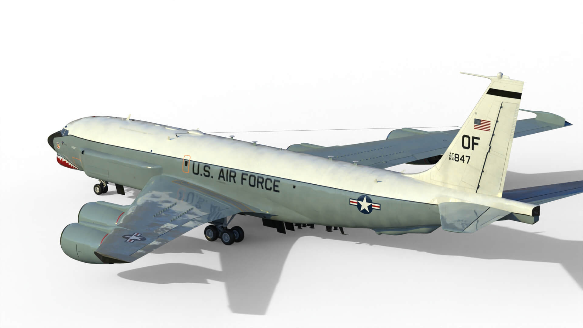 Boeing RC-135 U Combat Sent 3D Model by citizensnip