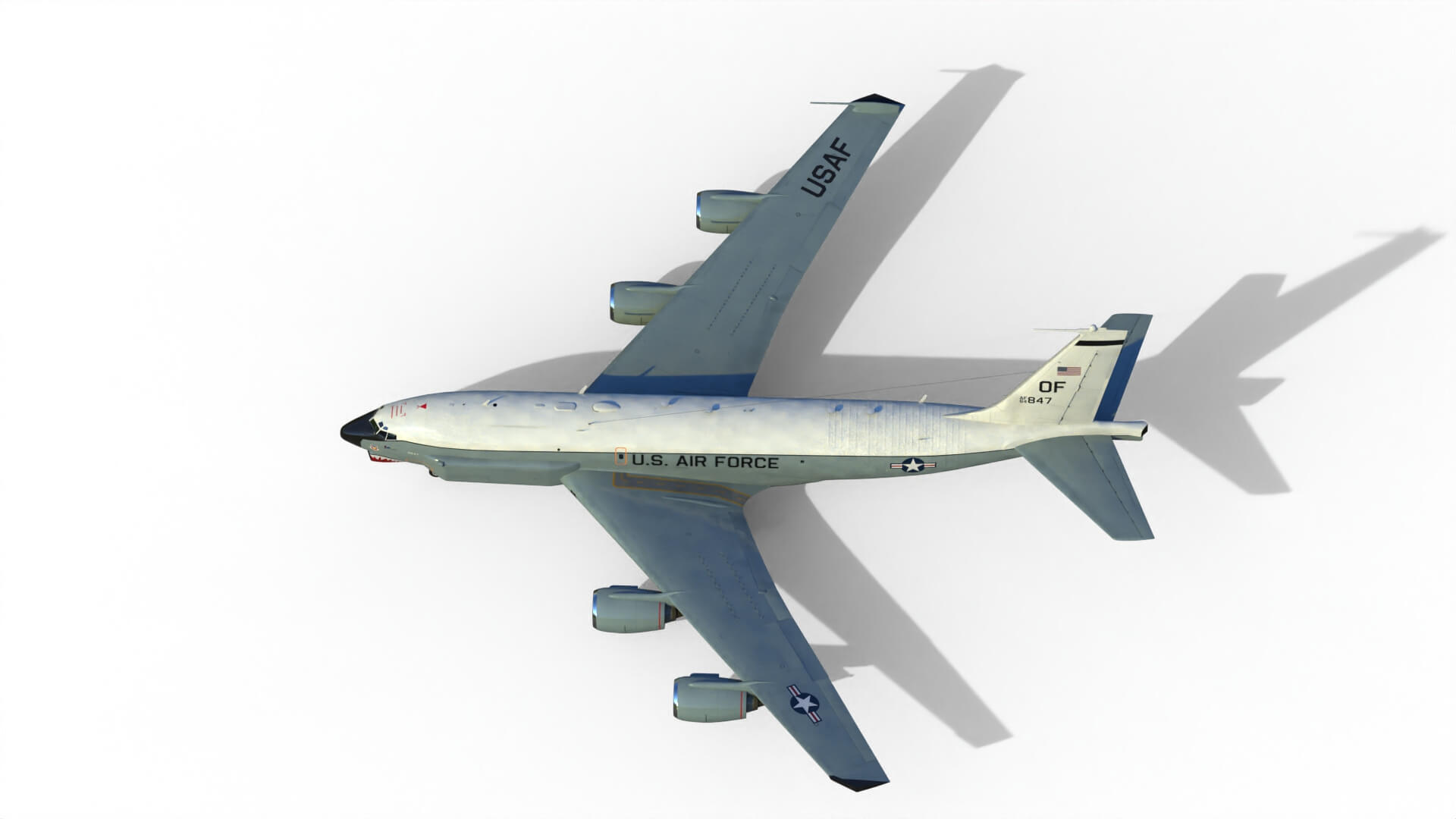 Boeing RC-135 U Combat Sent 3D Model by citizensnip