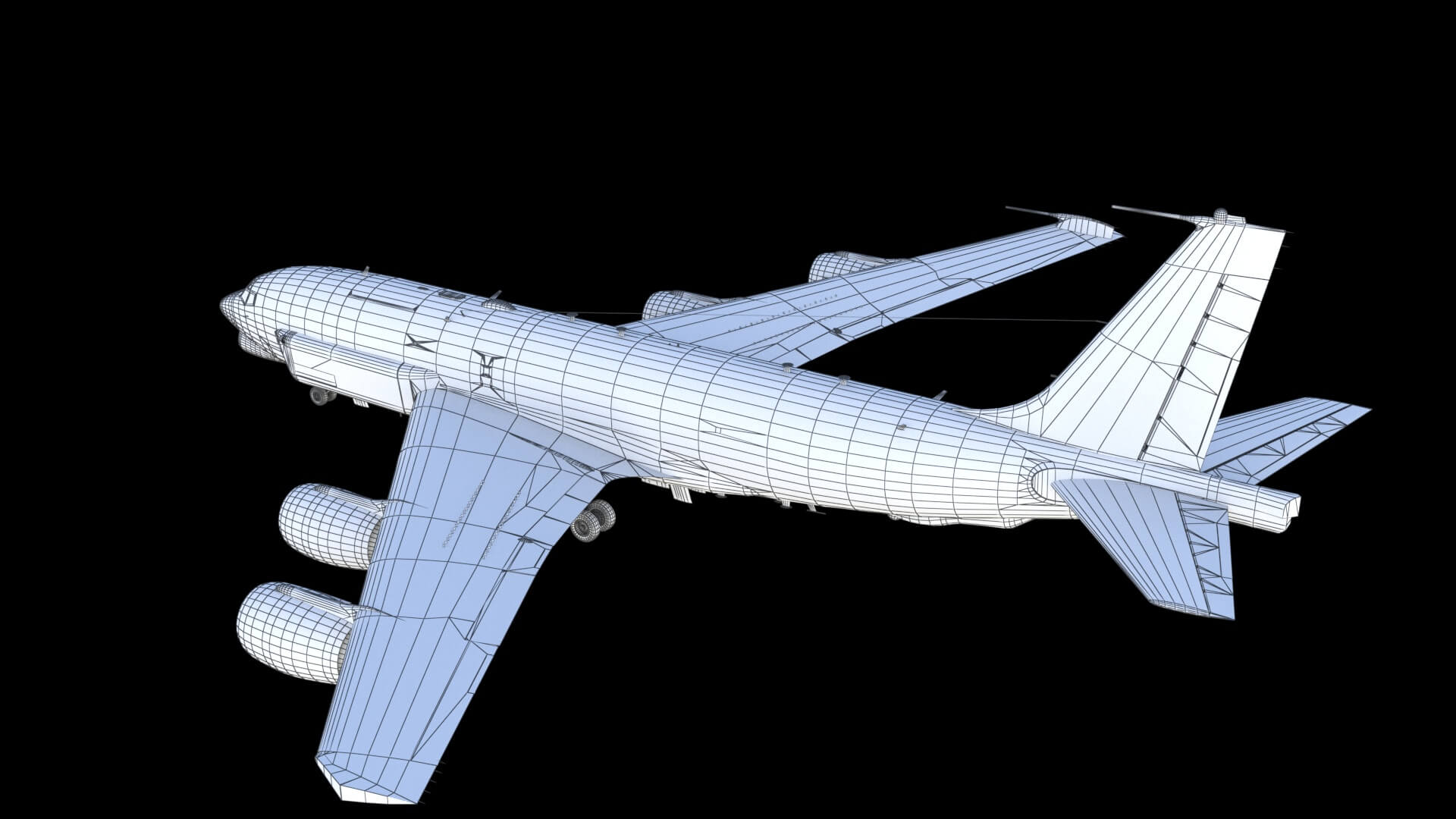 Boeing RC-135 U Combat Sent 3D Model by citizensnip