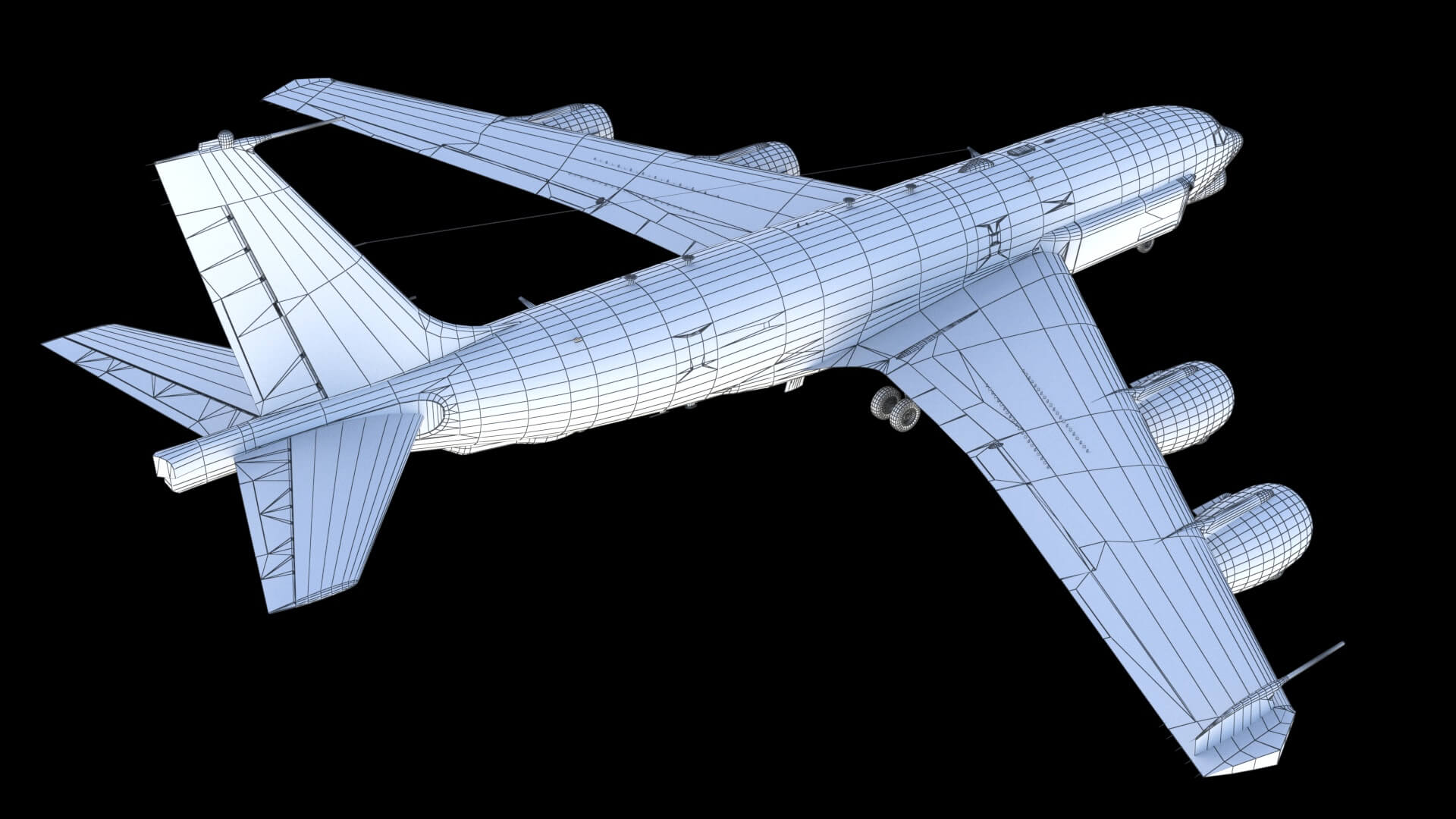 Boeing RC-135 U Combat Sent 3D Model by citizensnip