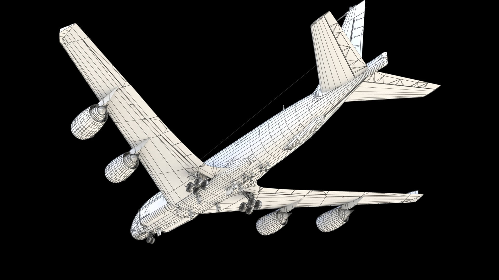 Boeing RC-135 U Combat Sent 3D Model by citizensnip