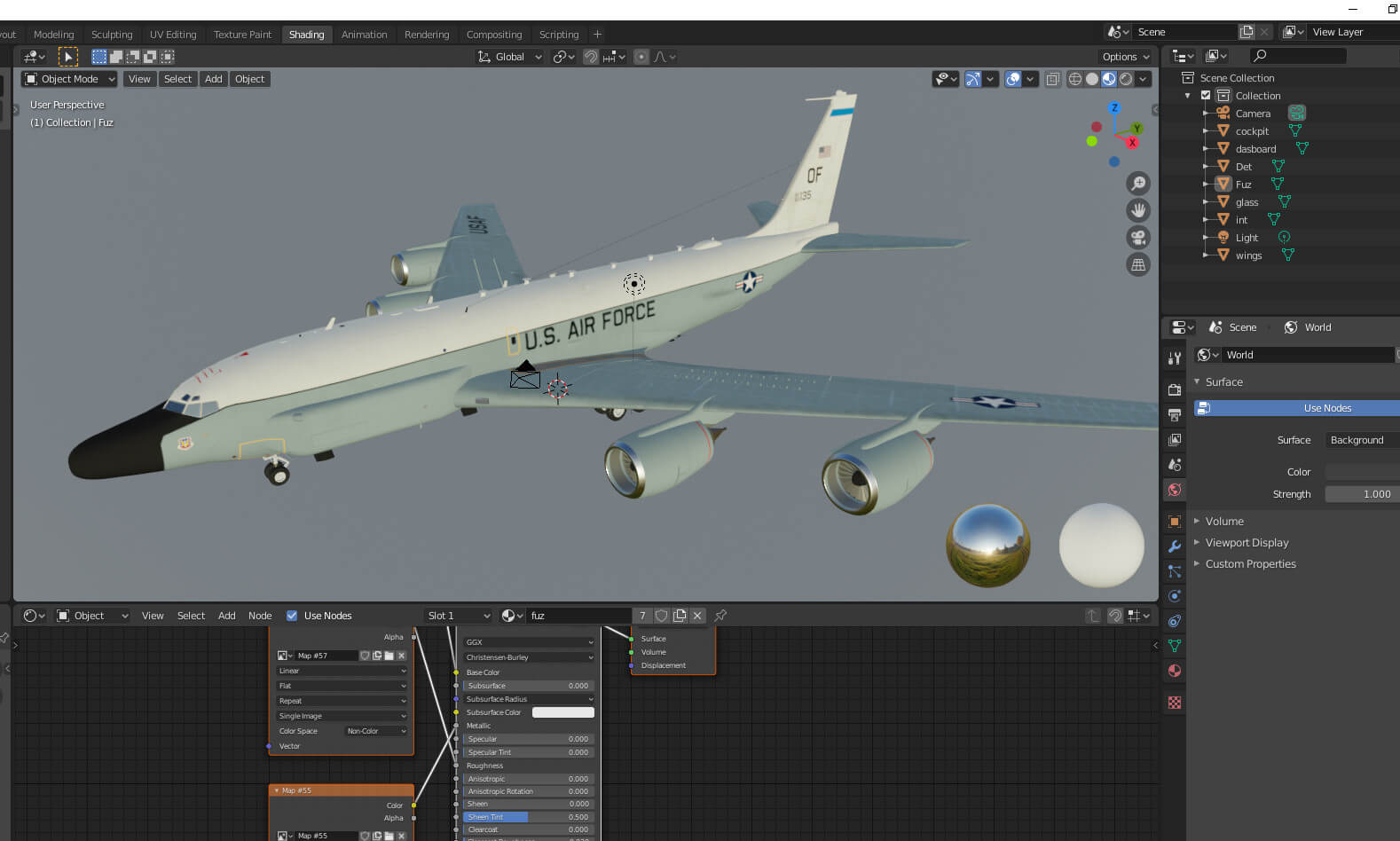 Boeing RC-135 3D Model by citizensnip
