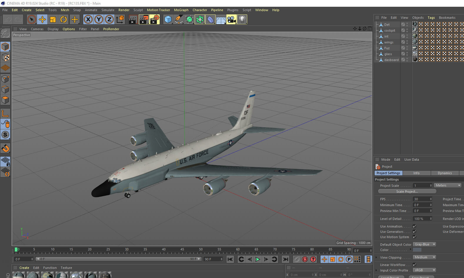 Boeing RC-135 3D Model by citizensnip