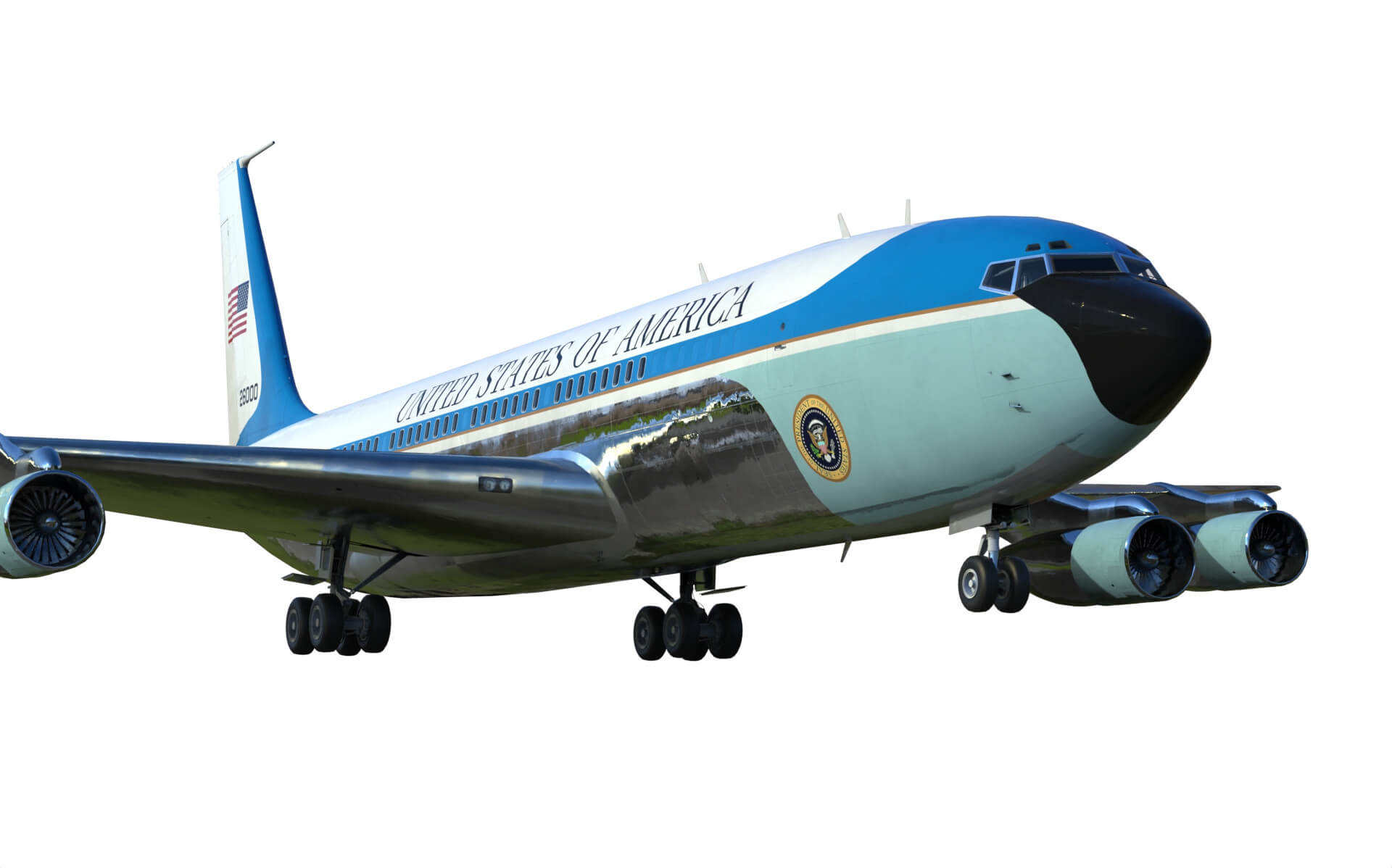 Boeing VC-137C Air Force One 3D Model by citizensnip
