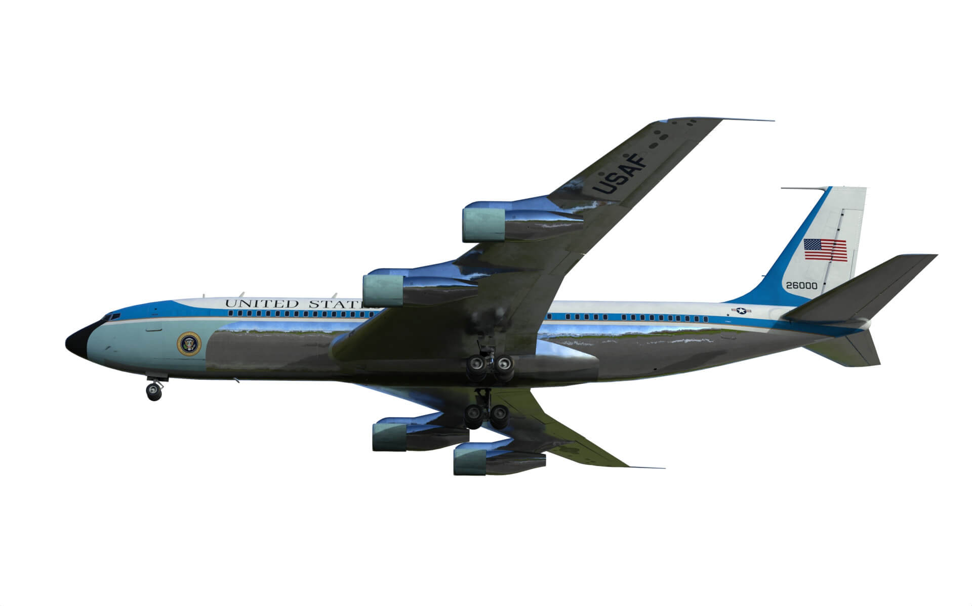 Boeing VC-137C Air Force One 3D Model by citizensnip