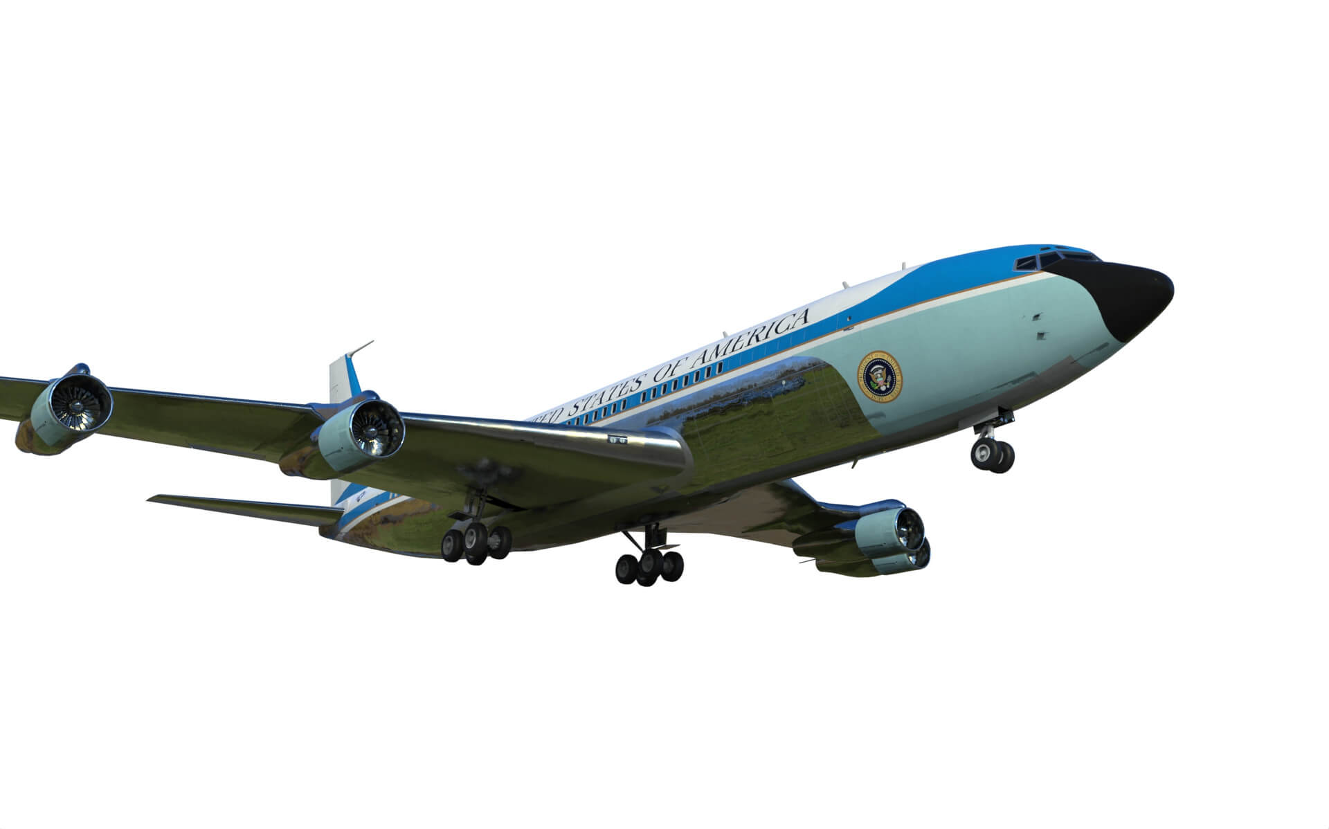 Boeing VC-137C Air Force One 3D Model by citizensnip