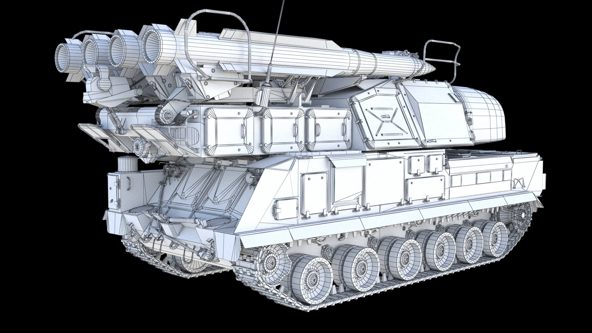 Buk M1 SA-11 Gadfly Missile Systems 3D Model by citizensnip