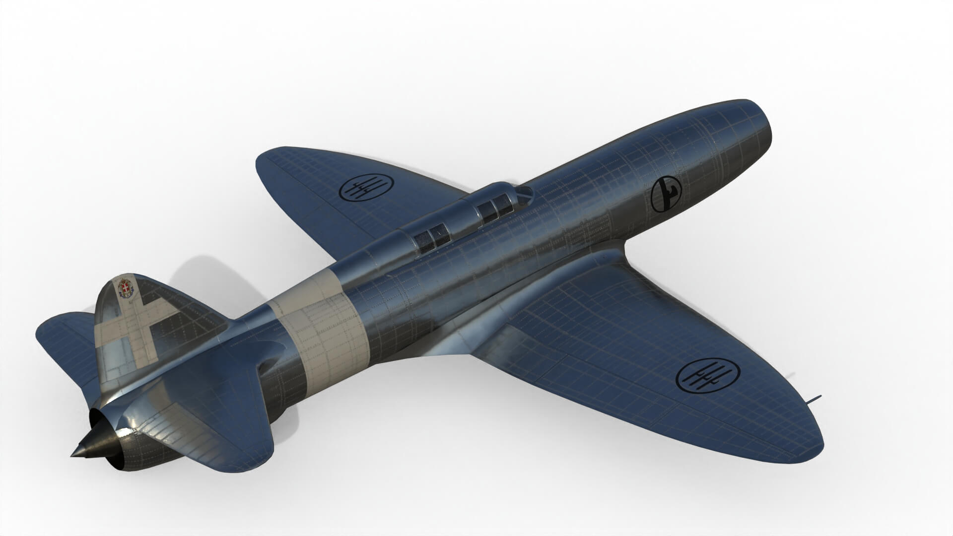 Caproni Campini Jet Fighter - 3D Model by citizensnip