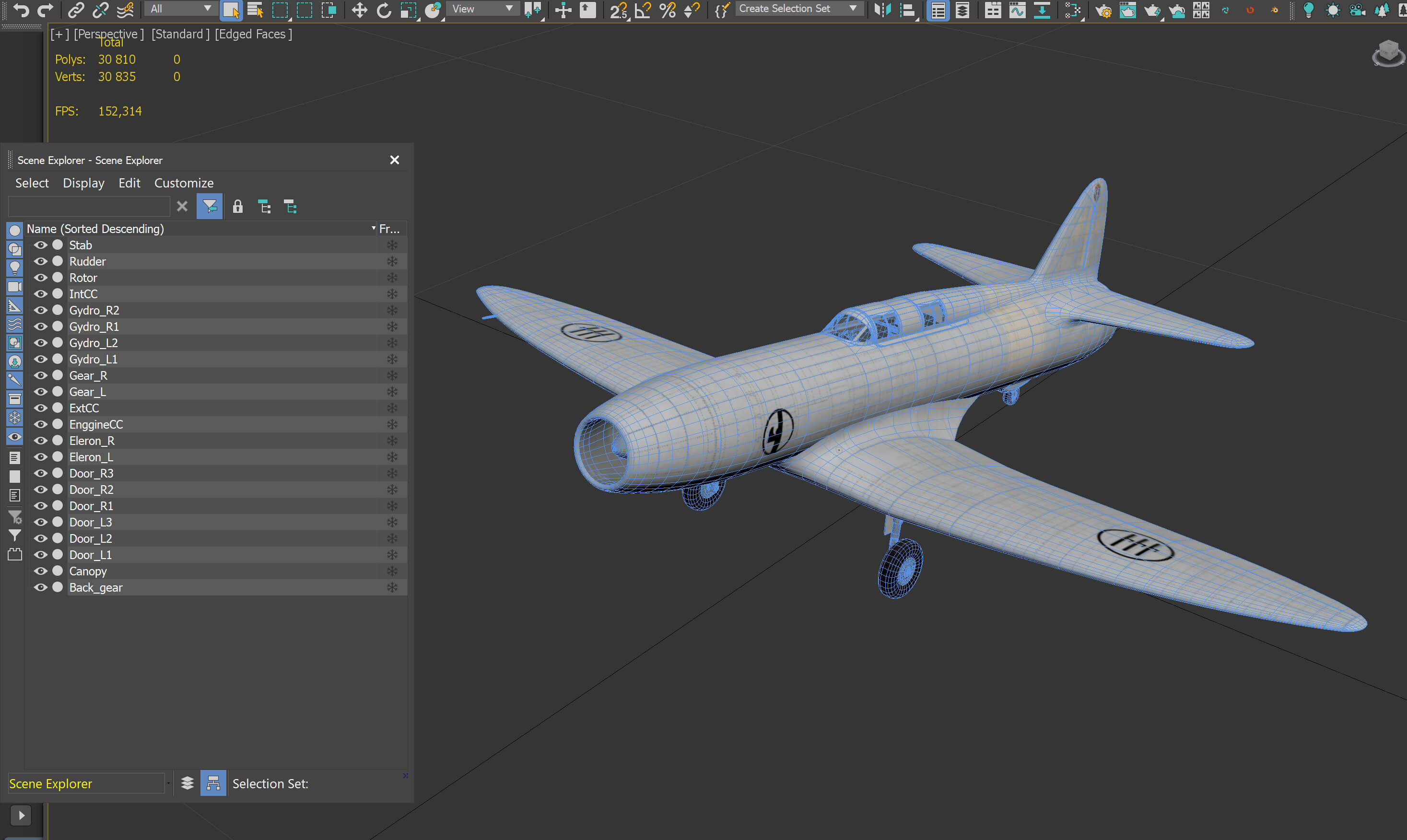 Caproni Campini Jet Fighter - 3D Model by citizensnip