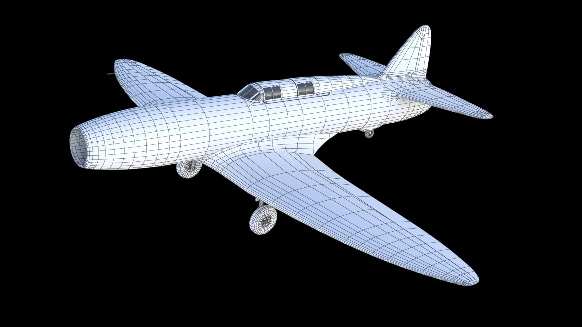 Caproni Campini Jet Fighter - 3D Model by citizensnip