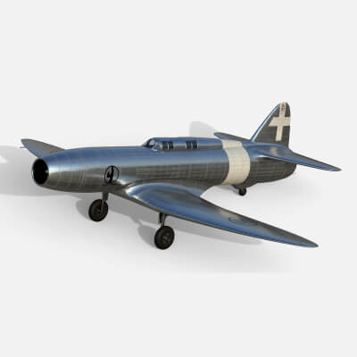 Caproni Campini Jet Fighter - 3D Model by citizensnip