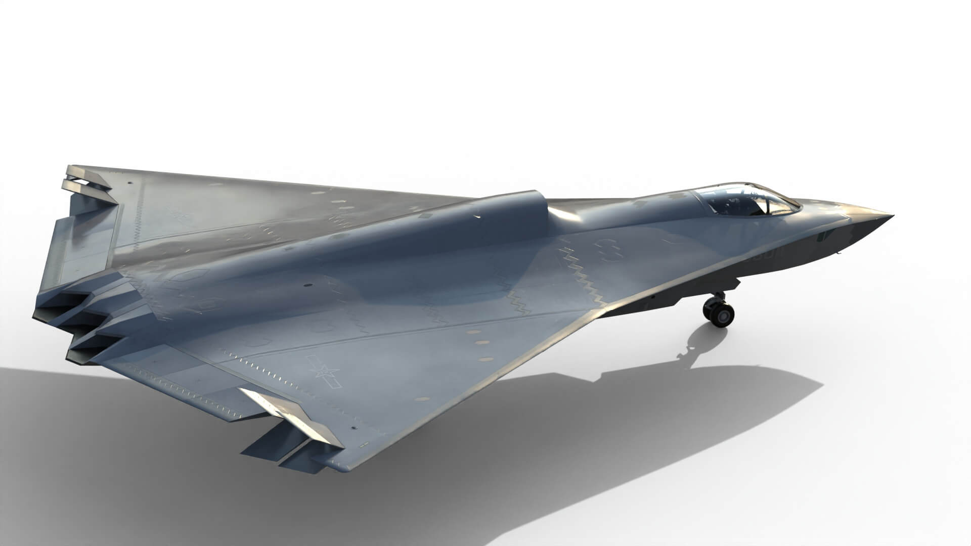 Chengdu J-36 Stealth Fighter 3D Model by citizensnip