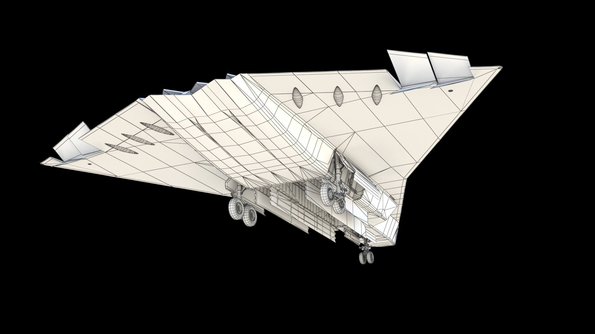 Chengdu J-36 Stealth Fighter 3D Model by citizensnip