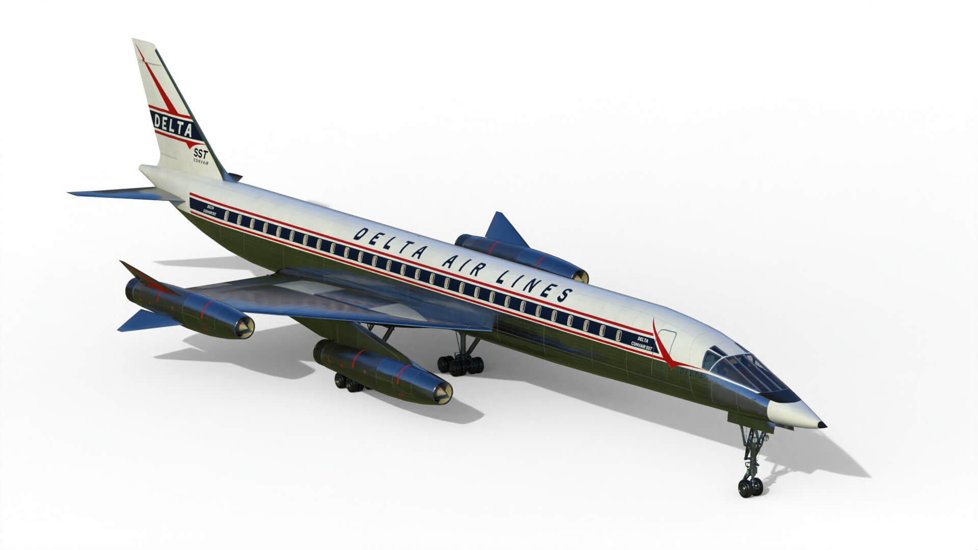 Convair 58-9 SST Airliner 3D Model by citizensnip
