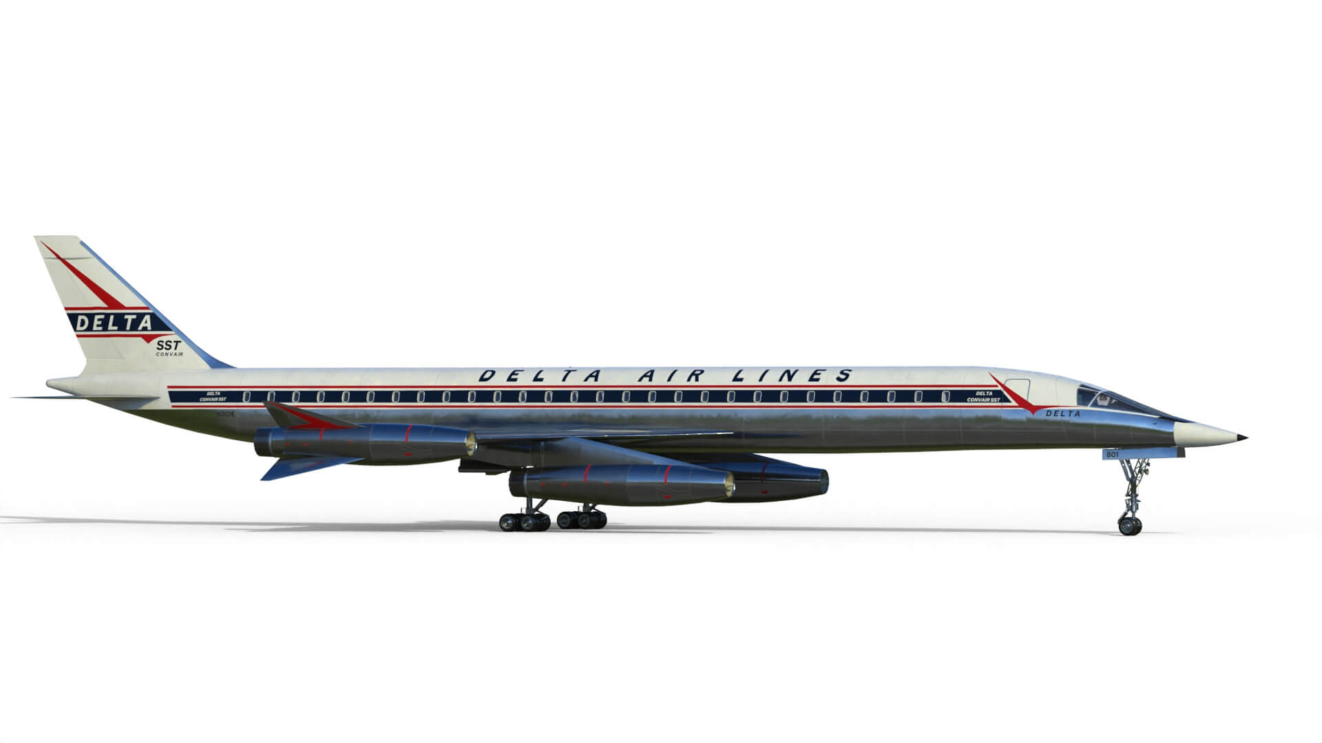 Convair 58-9 SST Airliner 3D Model by citizensnip
