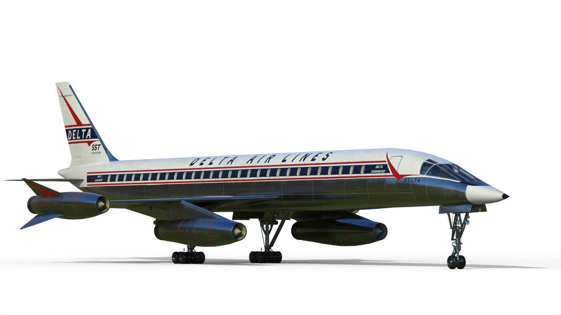 Convair 58-9 SST Airliner 3D Model by citizensnip